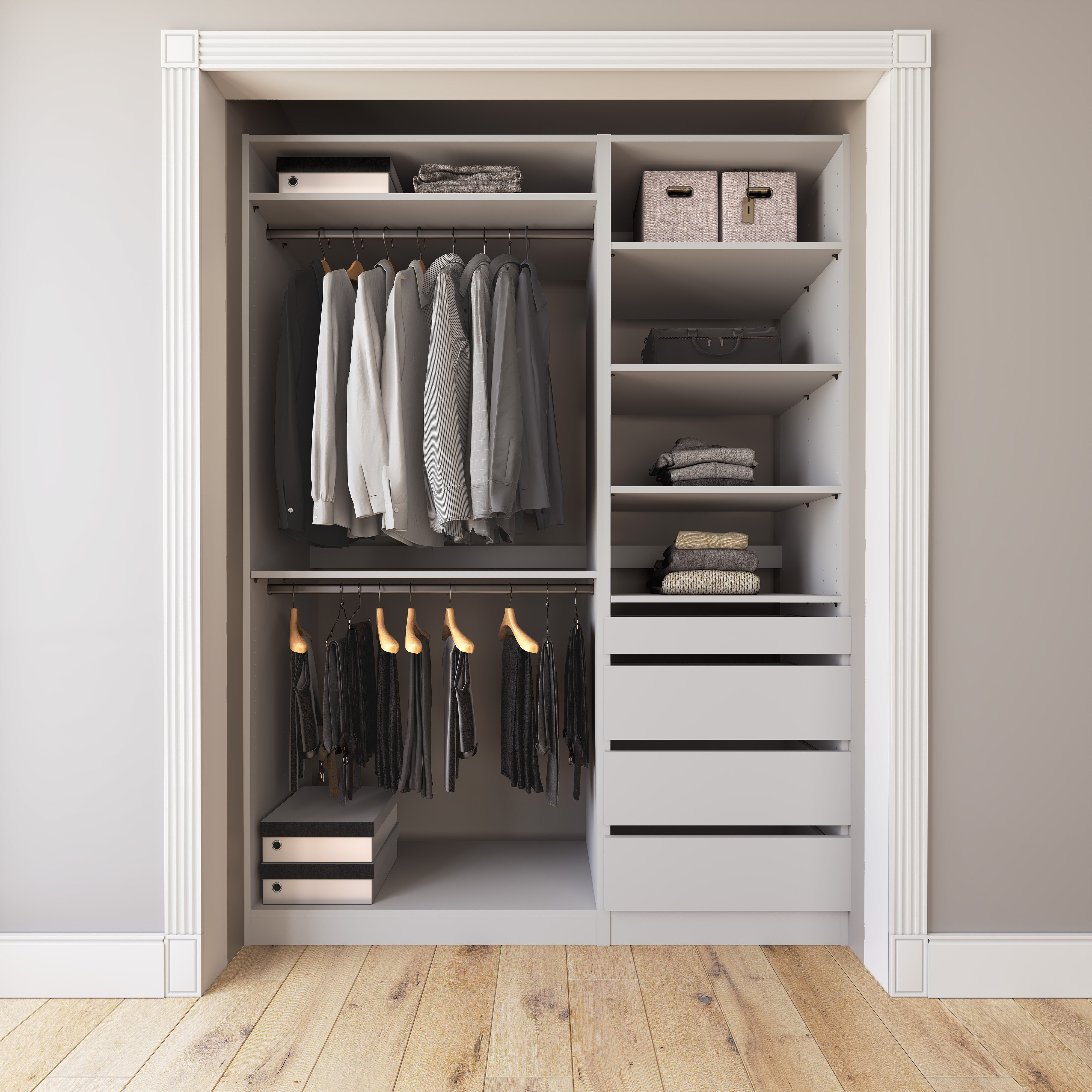 Closet & CO 60'' Closet System - Wayfair Canada