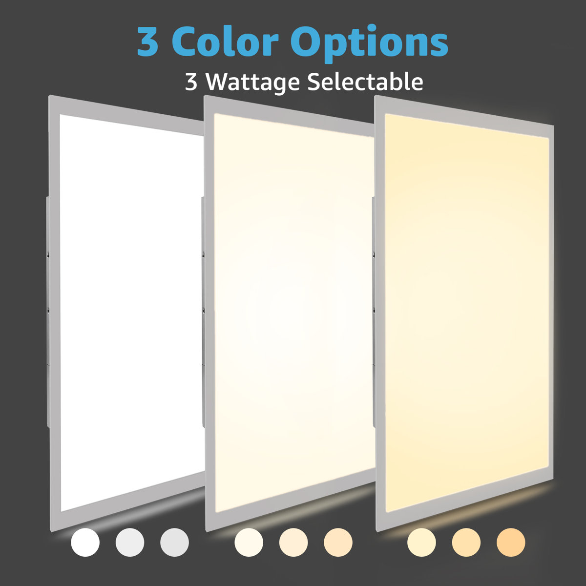 Art3d Dimmable Rectangular Flat Panel Ceiling Light | Wayfair