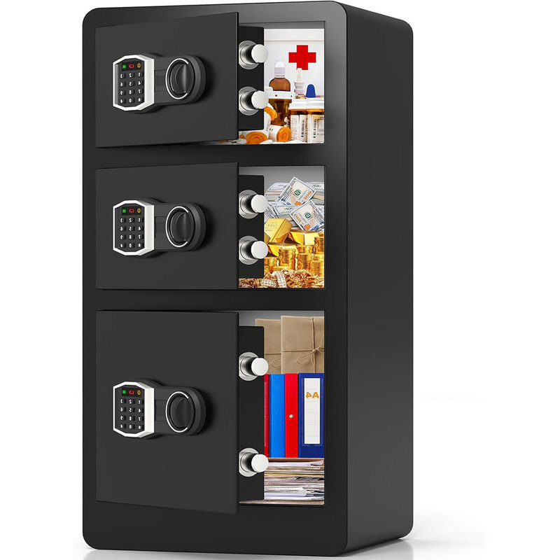 DEBLIT 8.4 Cuft Heavy Duty Safe Box, Safety Box with Combination and ...