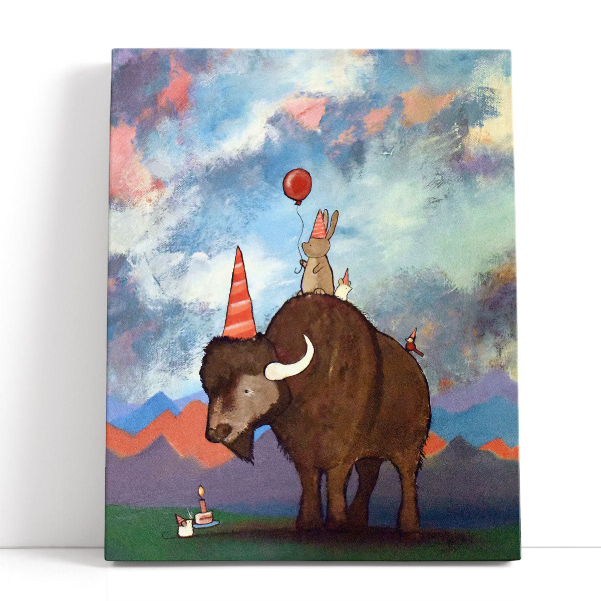 Zoomie Kids Buffalo Birthday - Canvas Print Wall Art | Wayfair