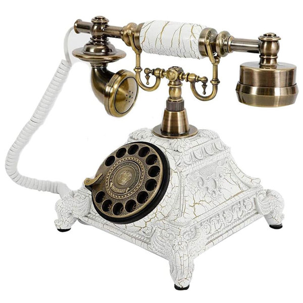 House of Hampton® Rotary Phone With Vintage, Luxurious Design - Tapping ...