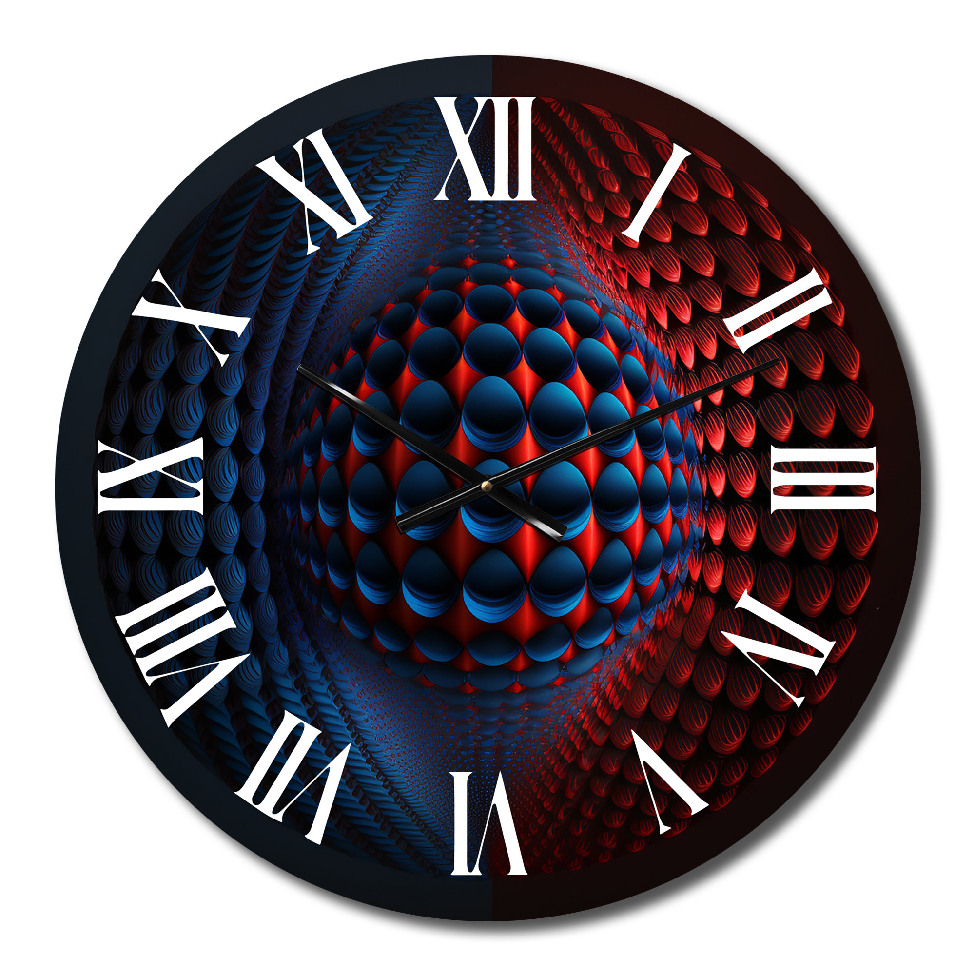 East Urban Home Portals Moire Futuristic Matrix II - Modern Geometric ...