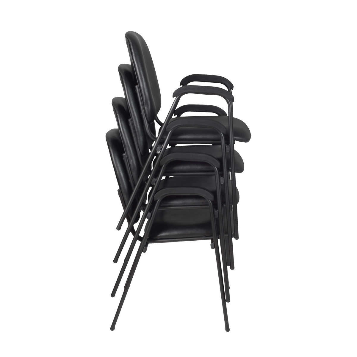 Regency Ace Vinyl Guest Stacking Chair with Arms | Wayfair