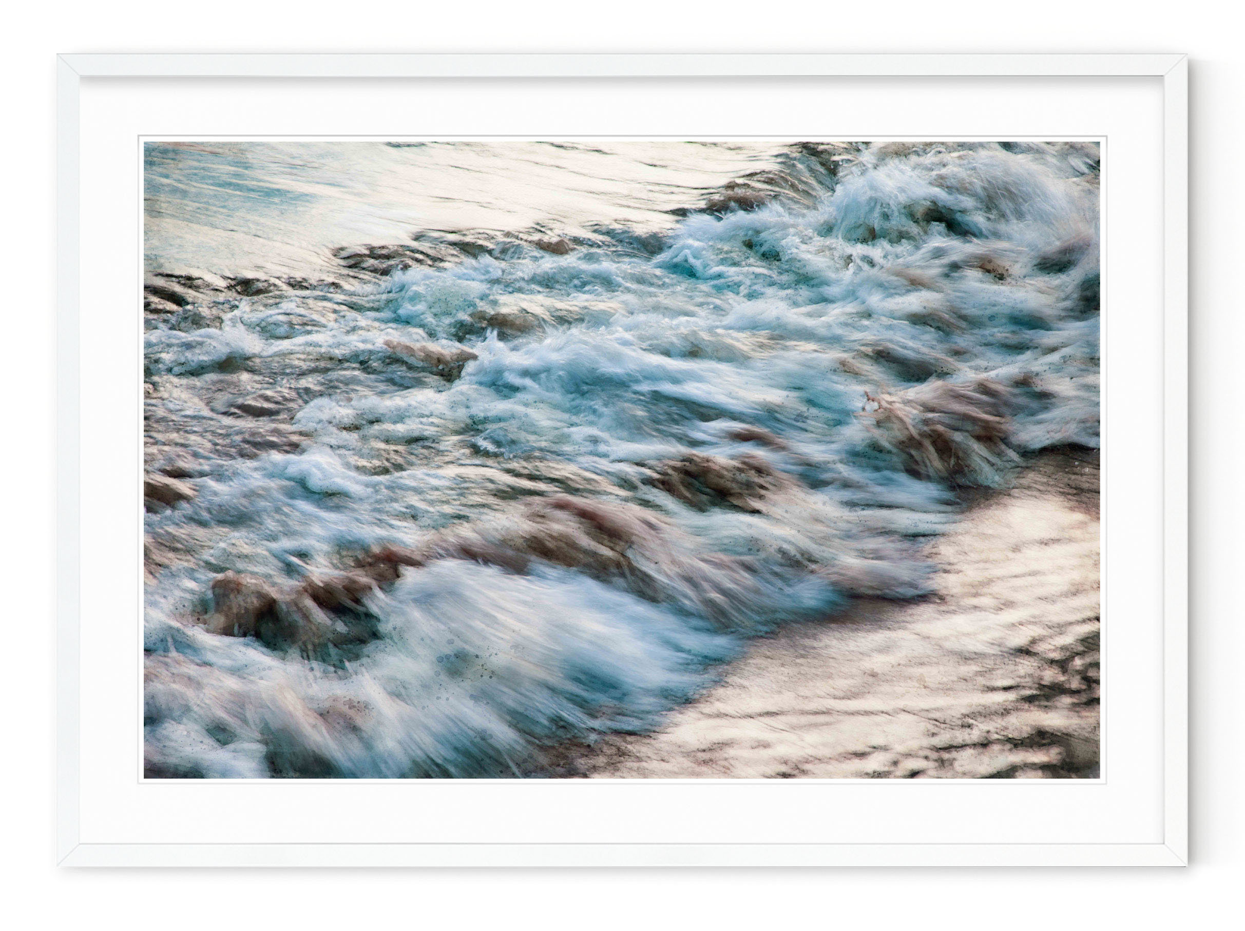 Robin Riley Photography Rushing Waves - Picture Frame Painting on Paper ...