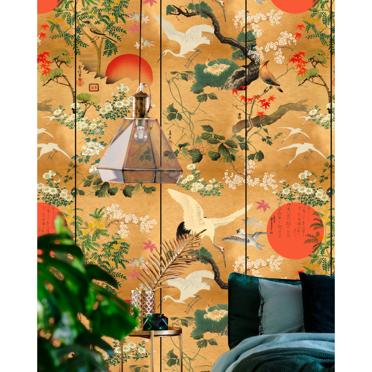 MINDTHEGAP Byobu 9.83' L x 20.5'' W Smooth Texture Wallpaper Roll ...