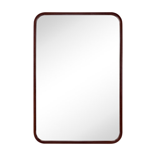 Latitude Run® Itzary Solid Wood Framed Rectangle Wall Mirror | Wayfair