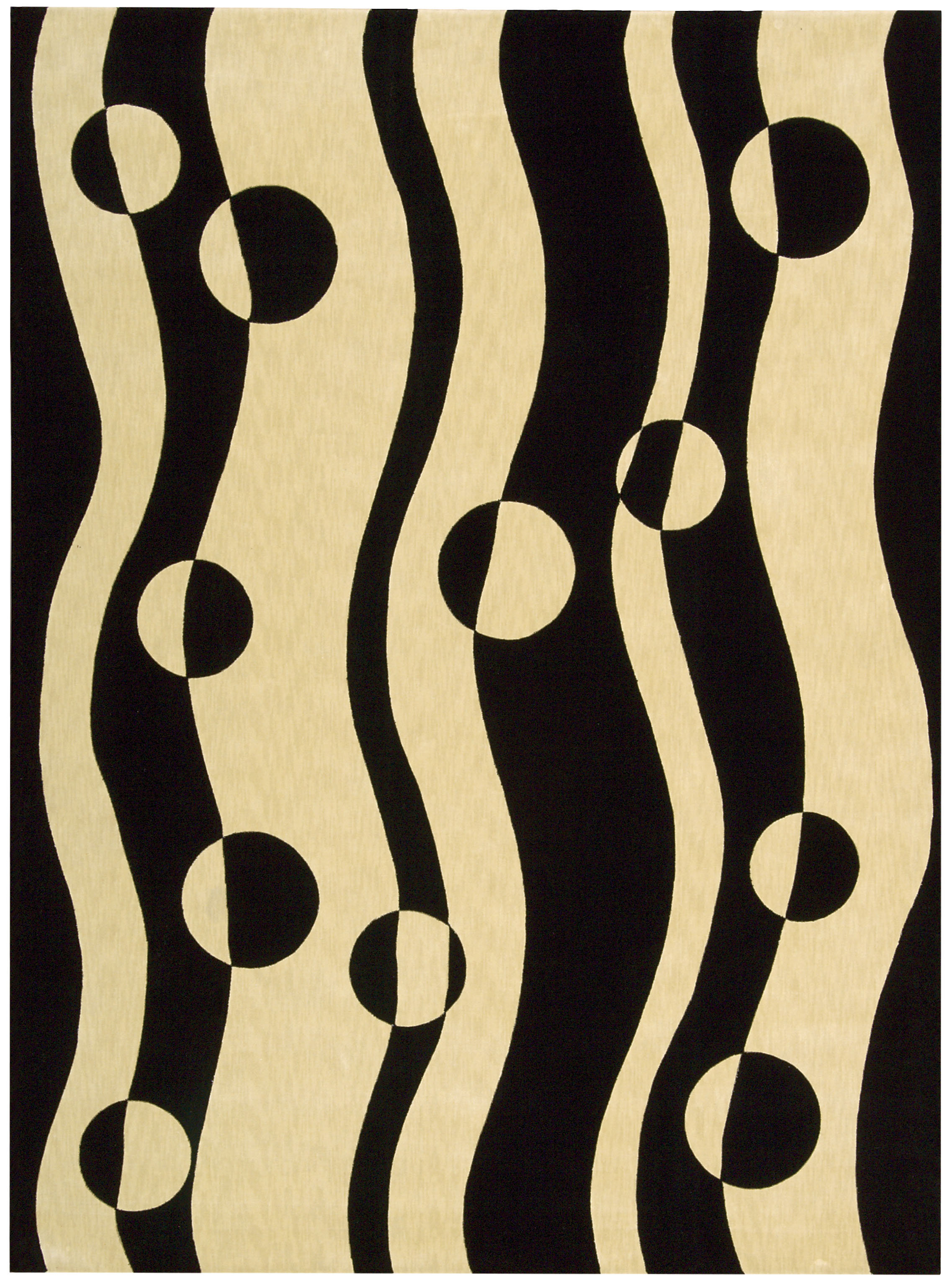 Orren Ellis Charlisa Black/Beige Area Rug - Wayfair Canada