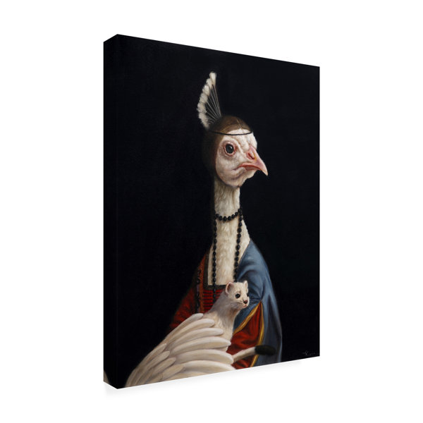 Trinx Ethil " Peacock With Ermine " | Wayfair