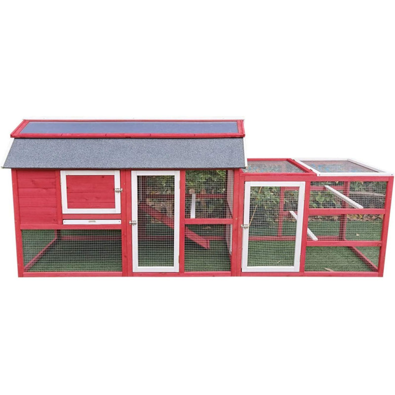 Tucker Murphy Pet™ Cvetelina 6.3ft² Chicken Coop with Chicken Run ...