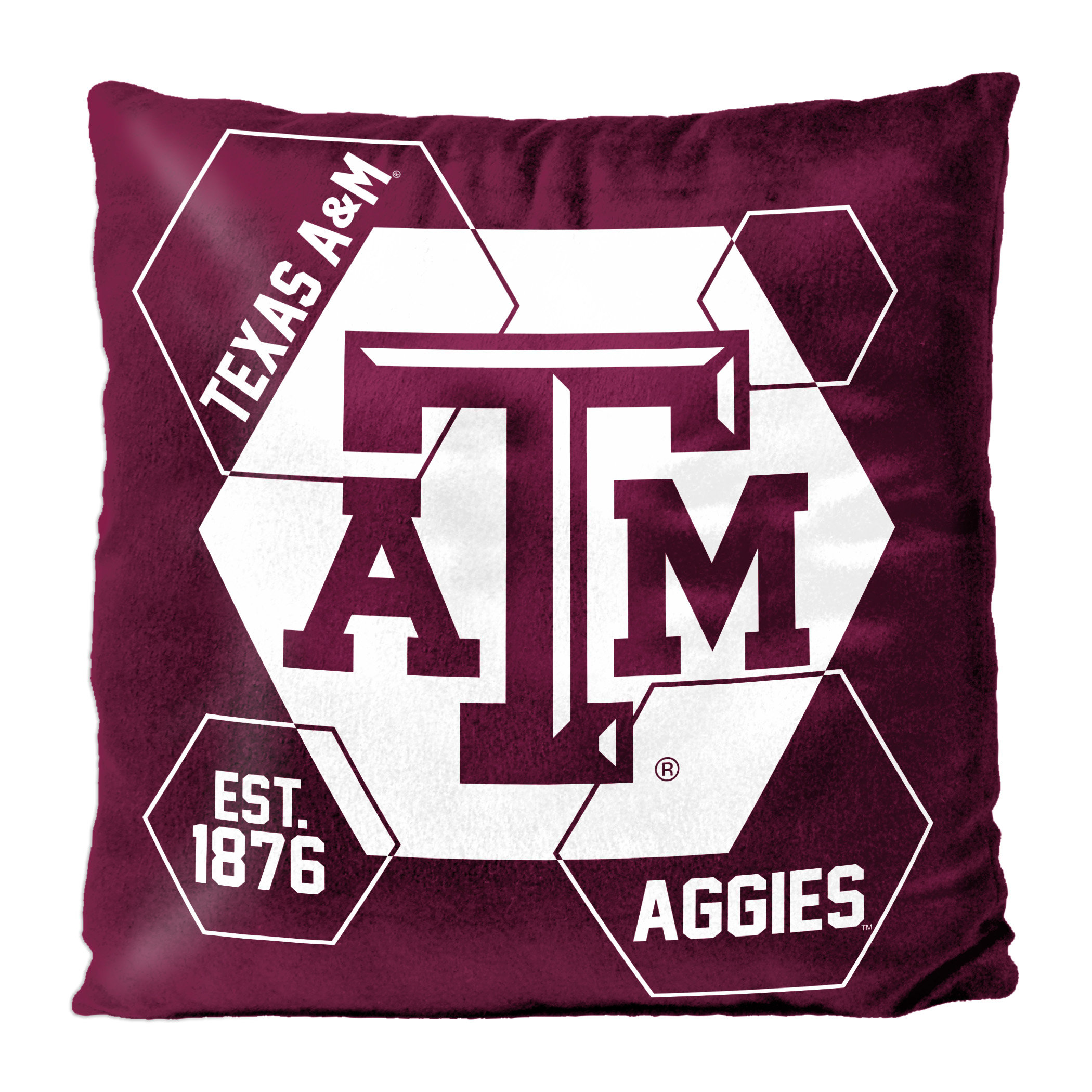 Northwest NCAA Texas A&M Connector Velvet Reverse College Team Pillow ...