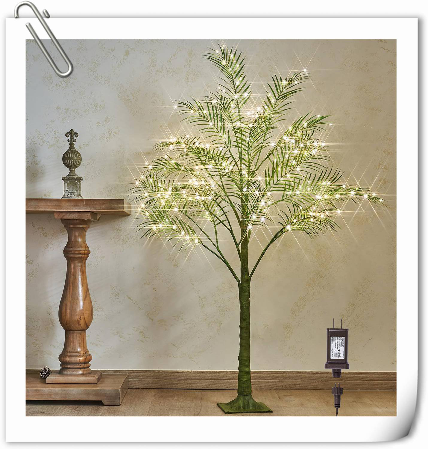 The Holiday Aisle® Lighted Palm Tree 4FT 240 LED Fairy Lights ...