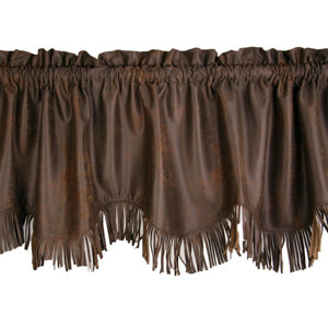 Paseo Road by HiEnd Accents Rustic Barbwire Faux Suede Leather Fringed ...