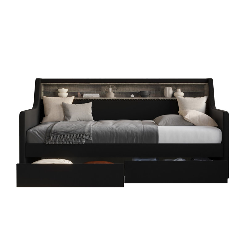 Wade Logan® Amylah Upholstered Twin Daybed & Reviews | Wayfair