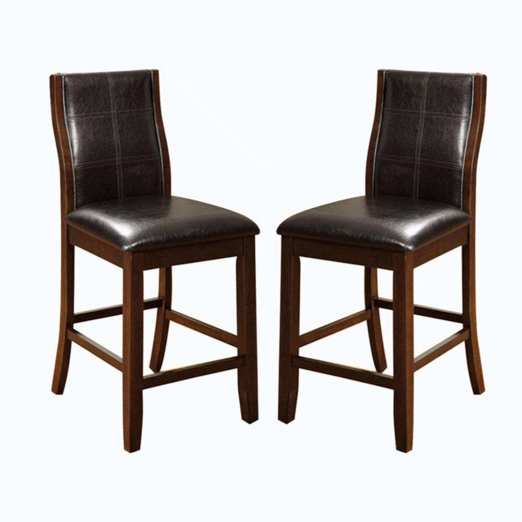 Wenty Transitional Dining Room Counter Height Chairs Set Of 2Pc High ...