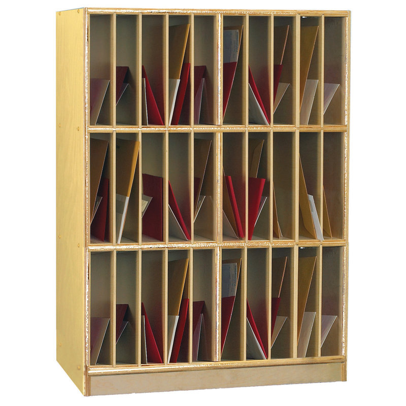 Childcraft 30 Compartment Manufactured Wood Cubby | Wayfair