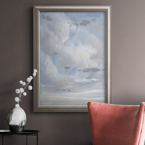 Wrought Studio Sky Blue II - Picture Frame Print on Canvas | Wayfair