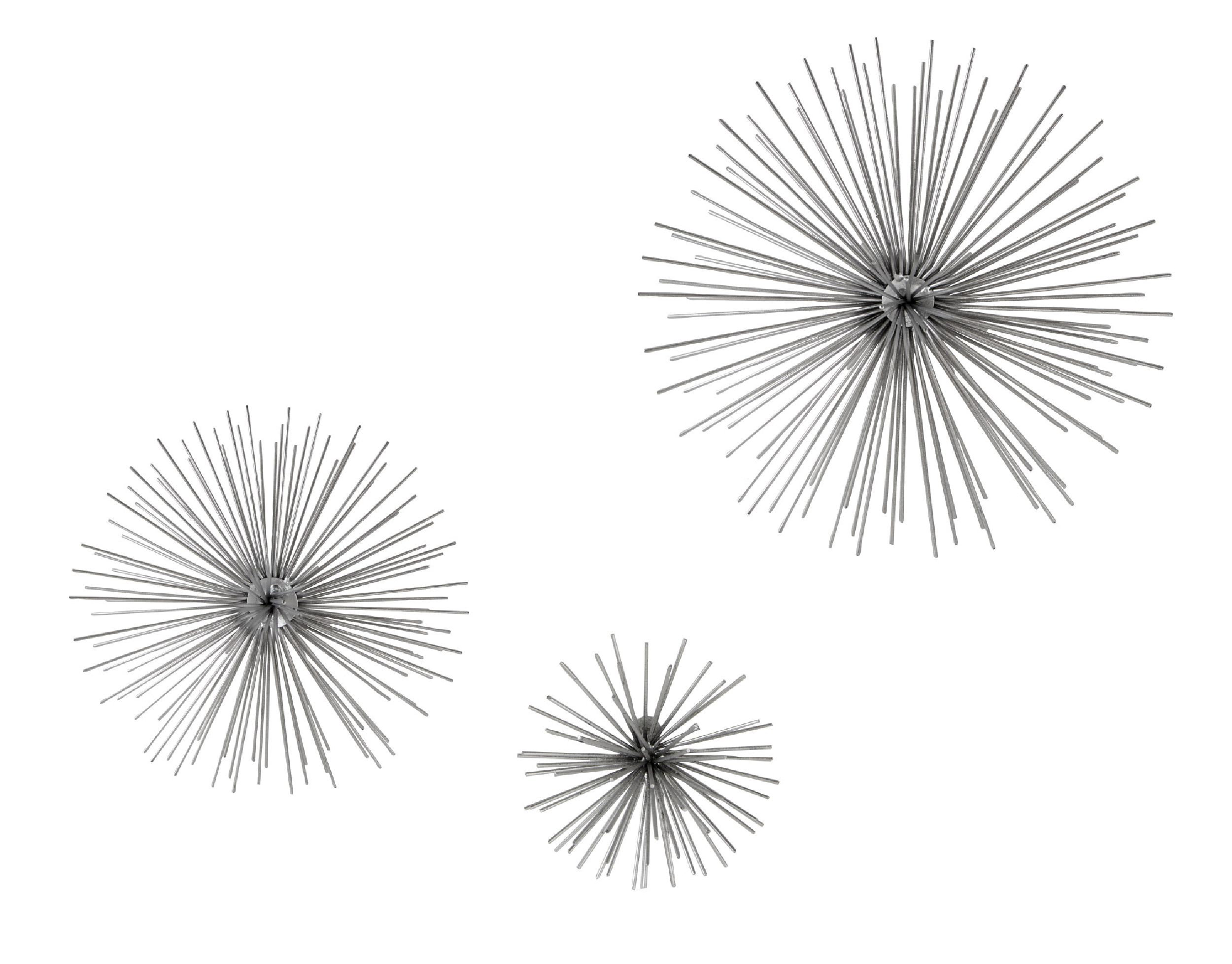 CosmoLiving by Cosmopolitan Metal 3D Long Spike Starburst Home Wall ...