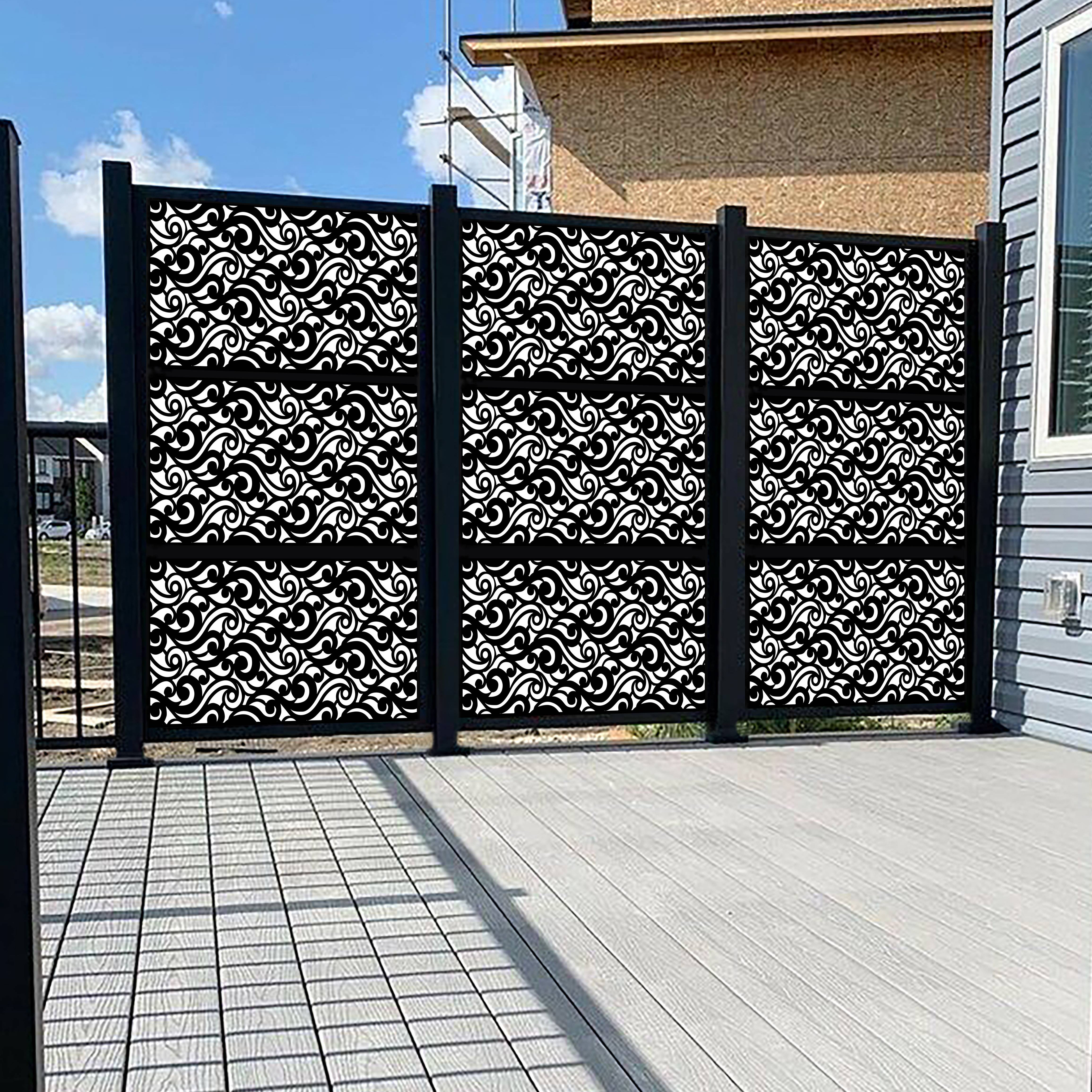 e-Joy Metal Decorative Fence Panel | Wayfair