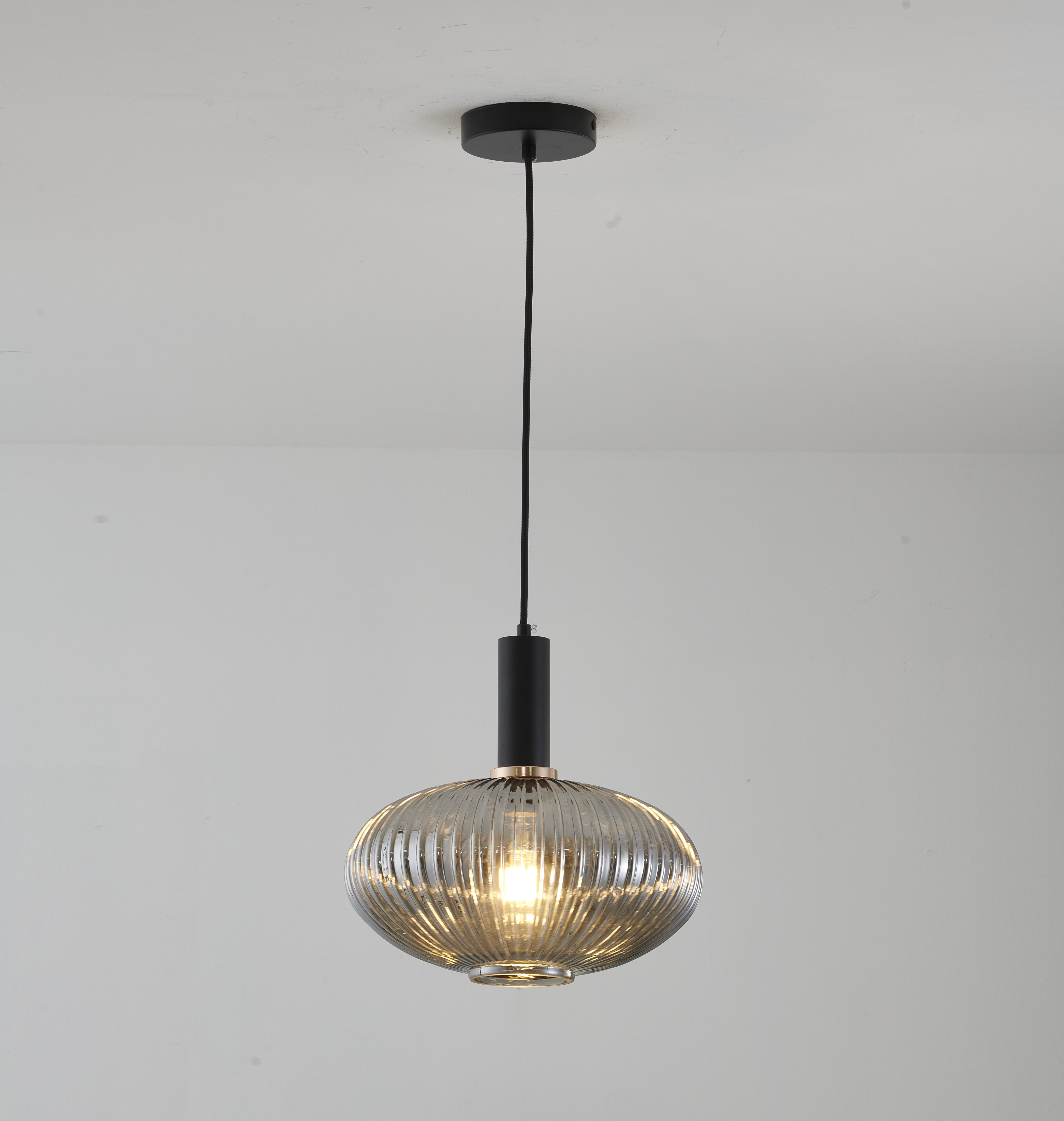 George Oliver Kelley 1-Light Smoke Pendant With A Glass Shade - Wayfair ...