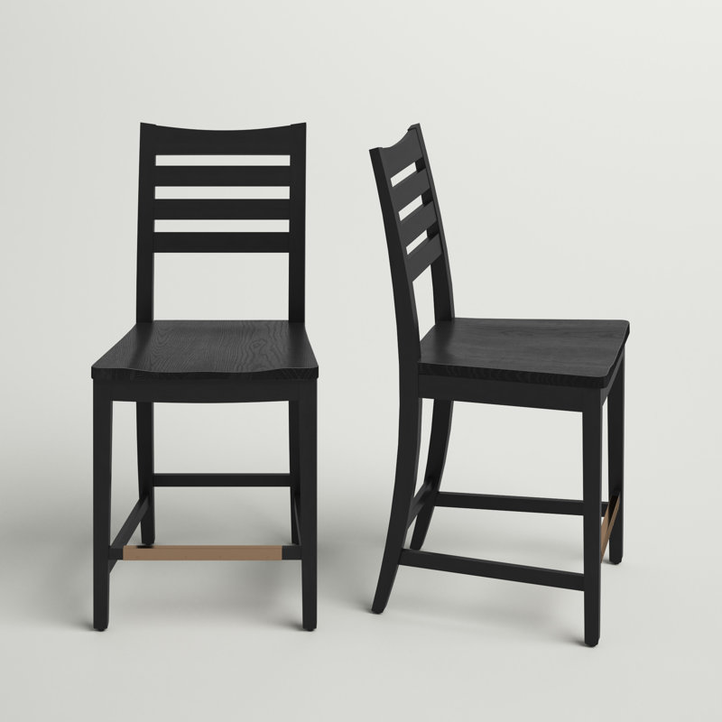 Sand & Stable Sandra Solid Beech Wood 24" Seat Counter Stool & Reviews ...