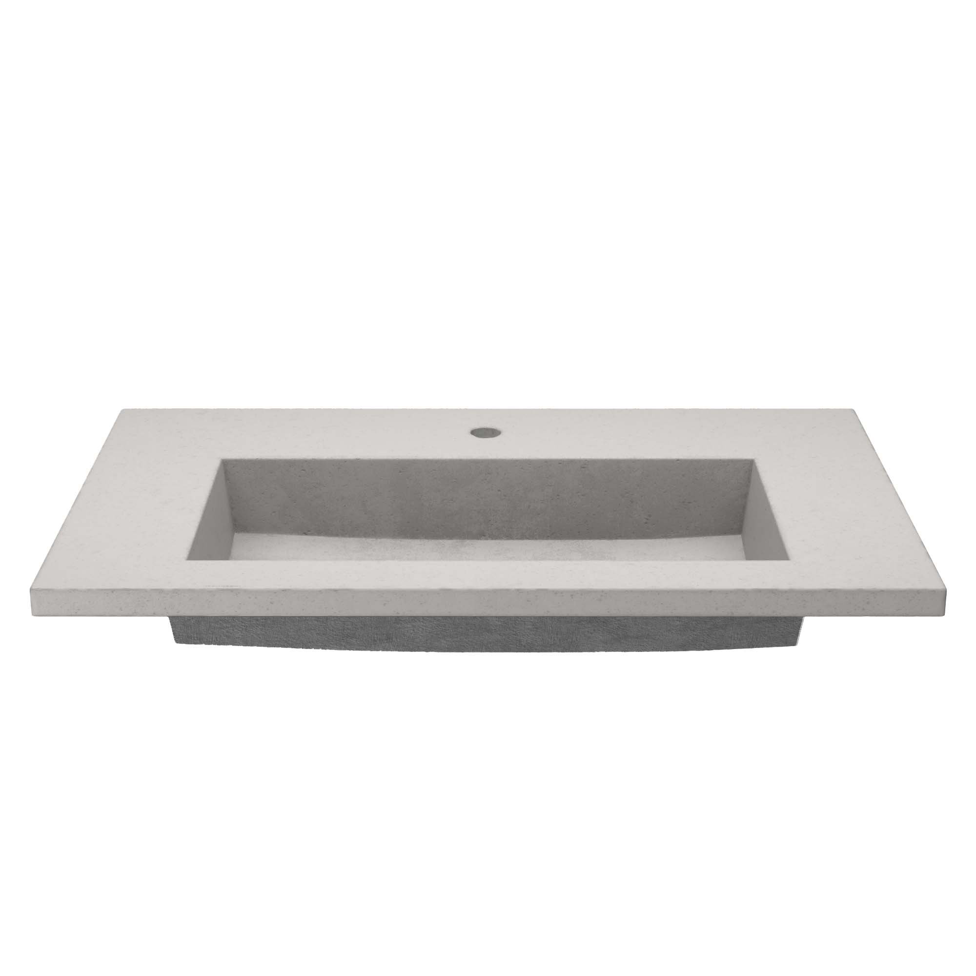 Native Trails Capistrano 36.5" Concrete Bathroom Vanity Top with Sink ...