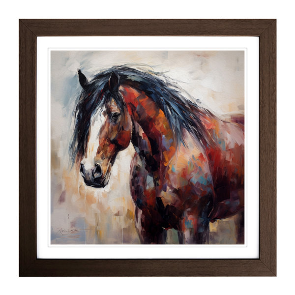 Marlow Home Co. Shire Horse Abstract Expressionism No.1 - Single ...