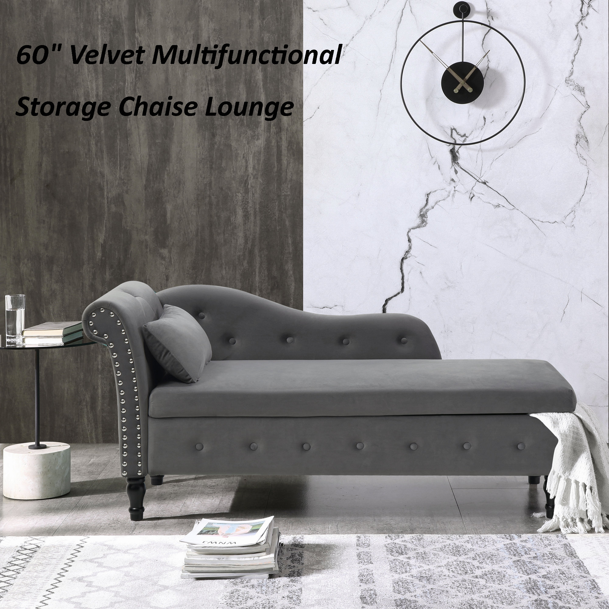 Rosdorf Park Chamaya Upholstered Chaise Lounge | Wayfair