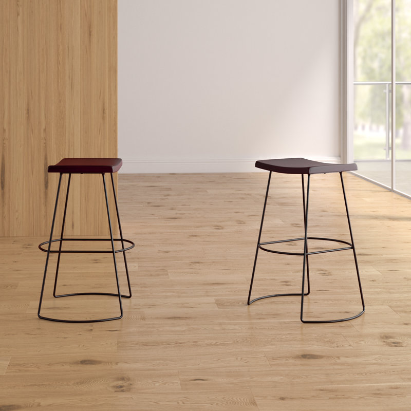 17 Stories Gernold Solid Wood Bar & Counter Stool & Reviews | Wayfair
