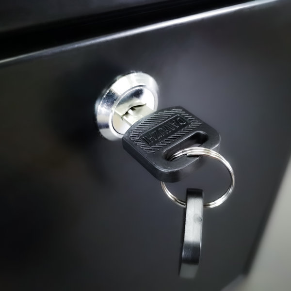 Fixturedisplays® Black Outdoor Drop Box Locking Drop Box, Wall Mounted ...