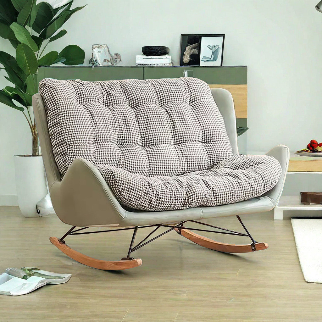 Comfort Zone Furniture.e Nordic Light Luxury Double Rocking Chair Sofa ...