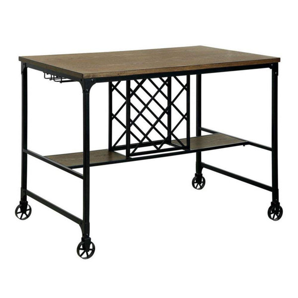 17 Stories Logston Industrial Pub Table | Wayfair