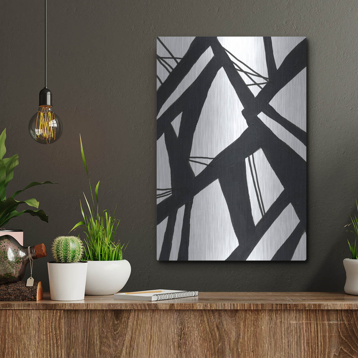 Wrought Studio™ 'Roadwork 2' by Ishita Banerjee Metal Wall Art | Wayfair