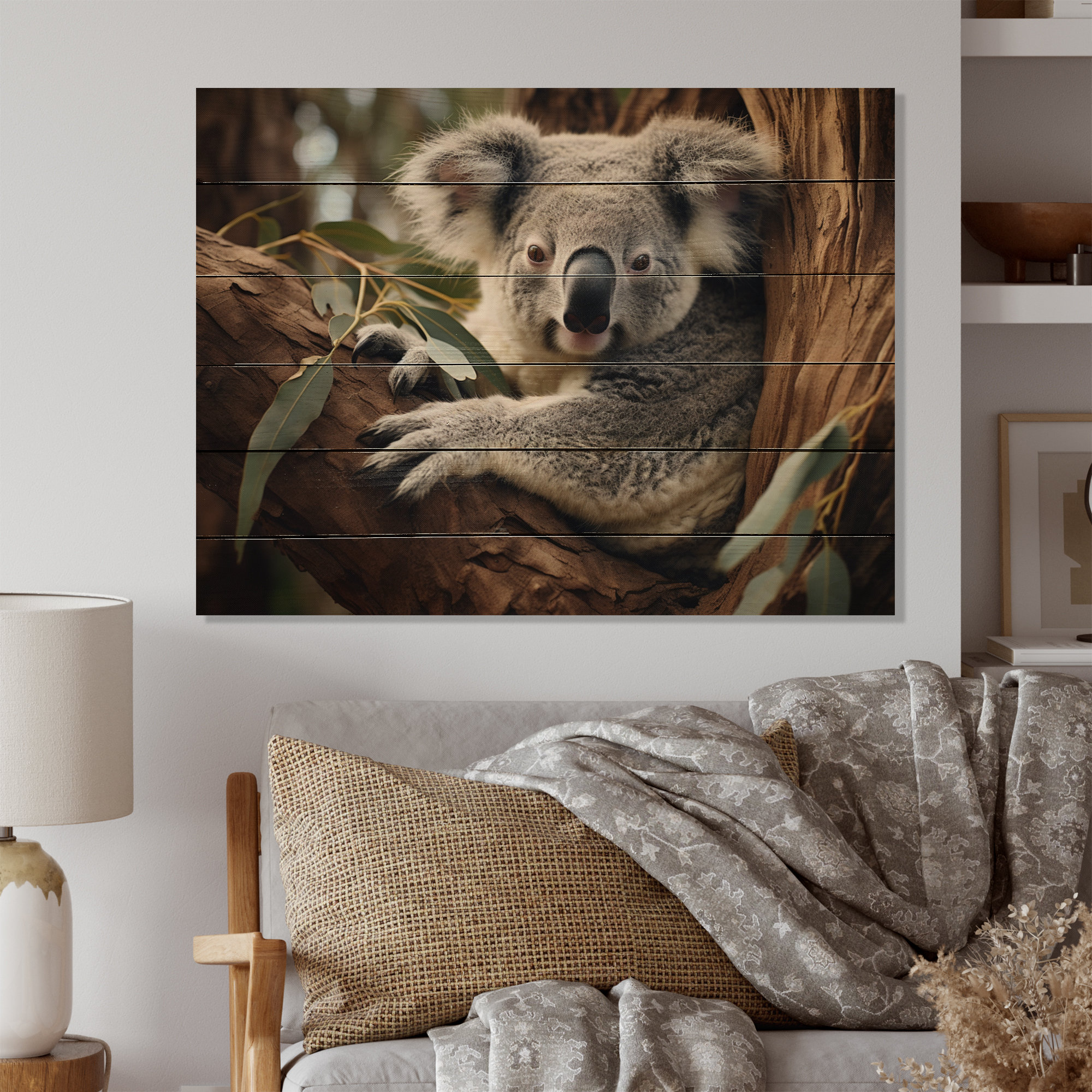 Loon Peak® Australia Koala Haven I On Wood Print | Wayfair
