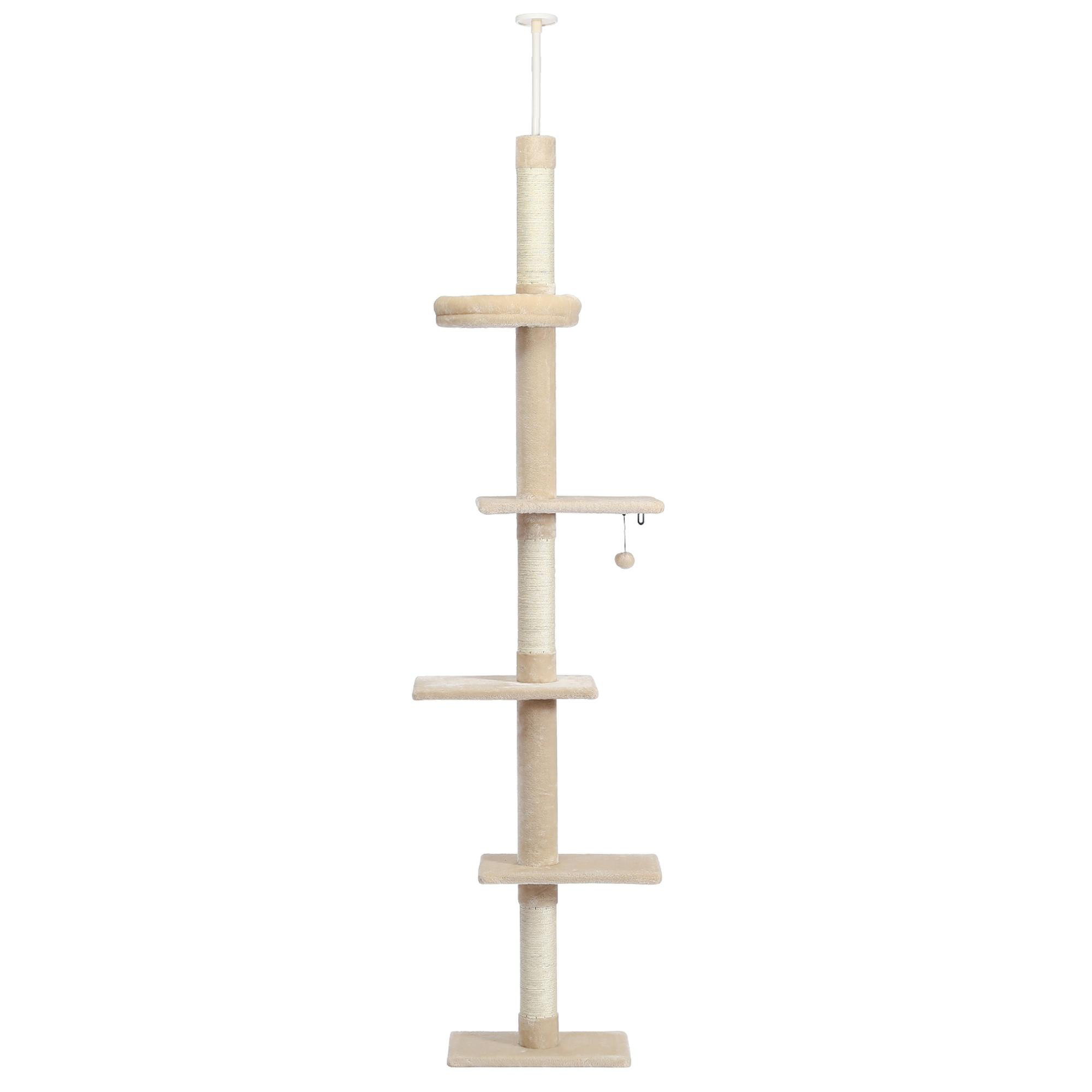 Tucker Murphy Pet™ Interactive adjustable 5-tier floor-standing cat ...