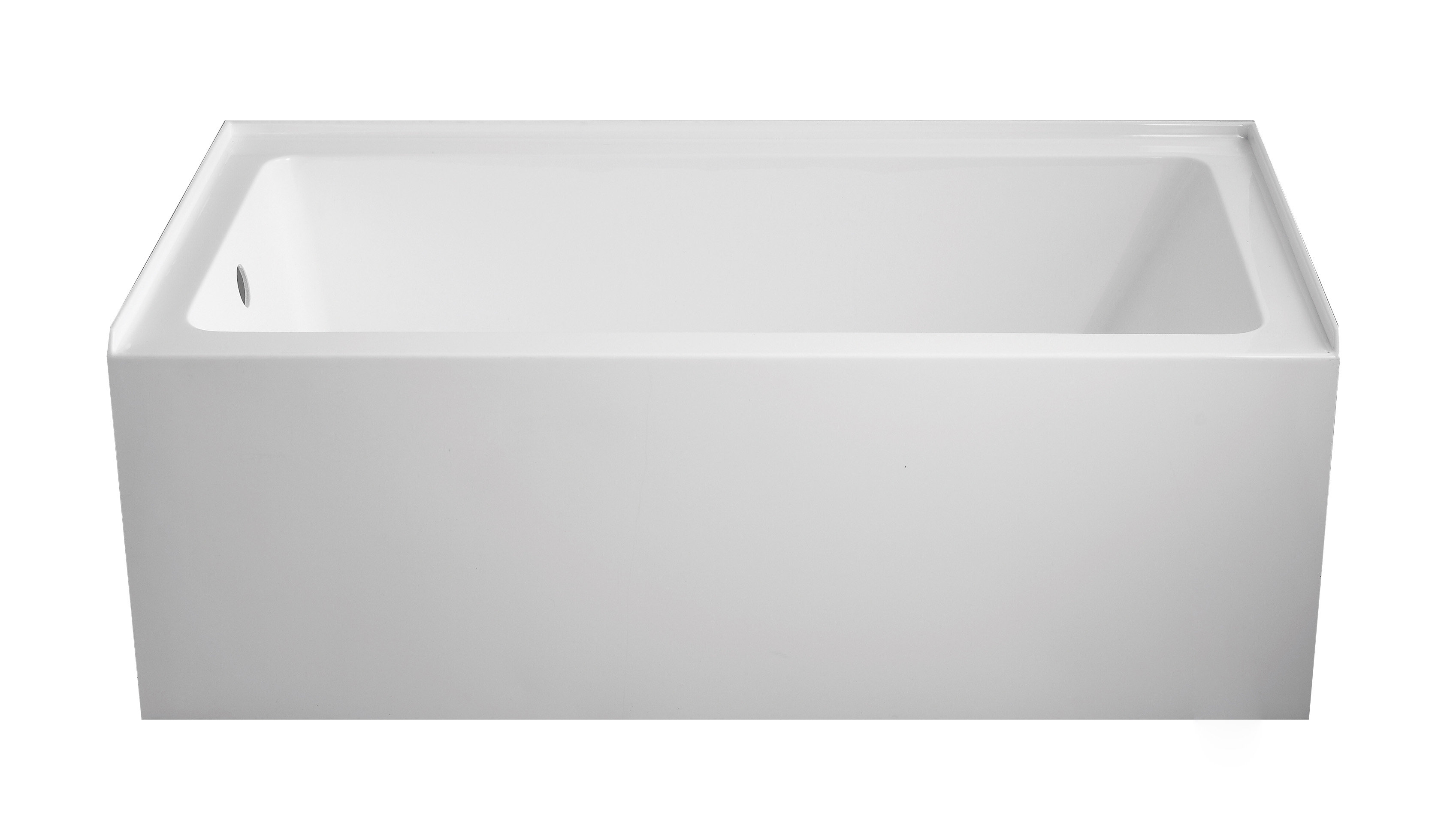 Condris Oasis 60'' x 32'' Alcove/Tile In Soaking Acrylic Bathtub Anti ...