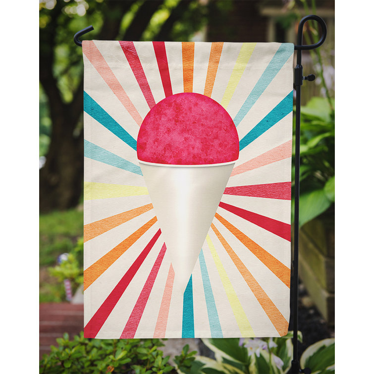 Latitude Run® Cherry Snowball Snow Cone 2-Sided Garden Flag | Wayfair