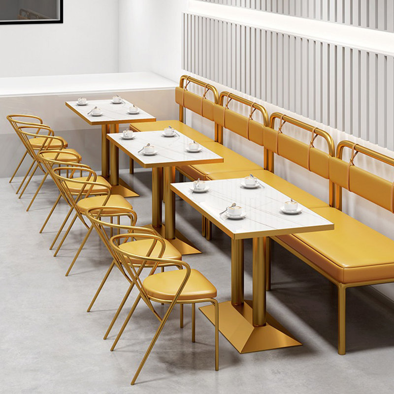 Canadian Linen Modern Luxury Style Restaurant Cafe Bar Benches Faux ...