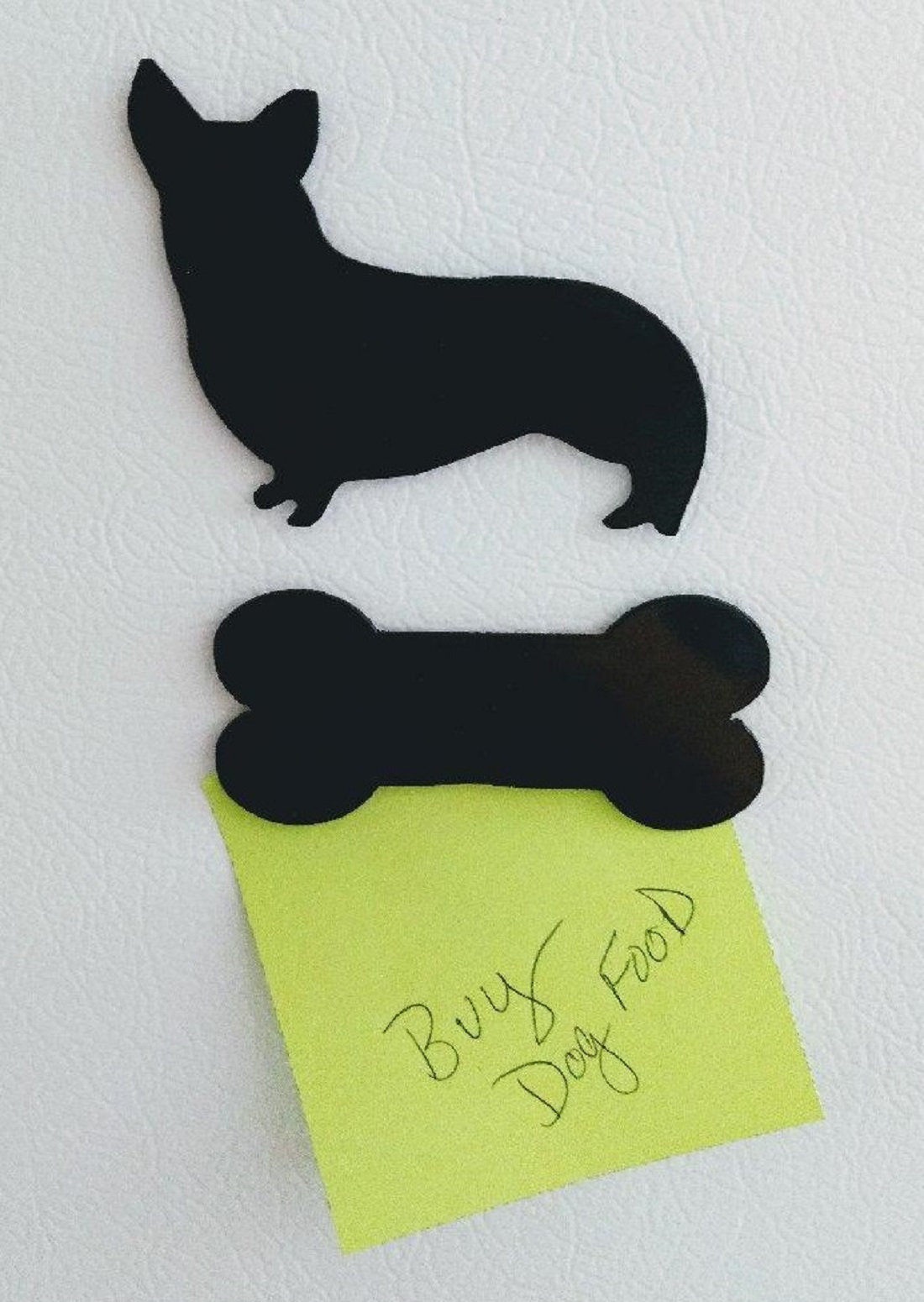 The Lazy Scroll Pembroke Corgi Refrigerator and Dog Bone Magnet ...