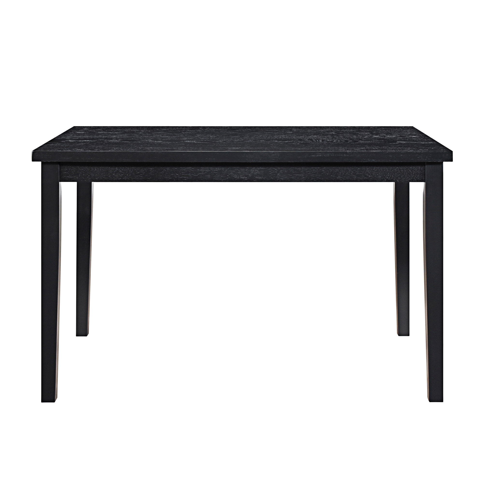 Hokku Designs Black Finish Dining Table Casual Style Dining Room Wooden ...