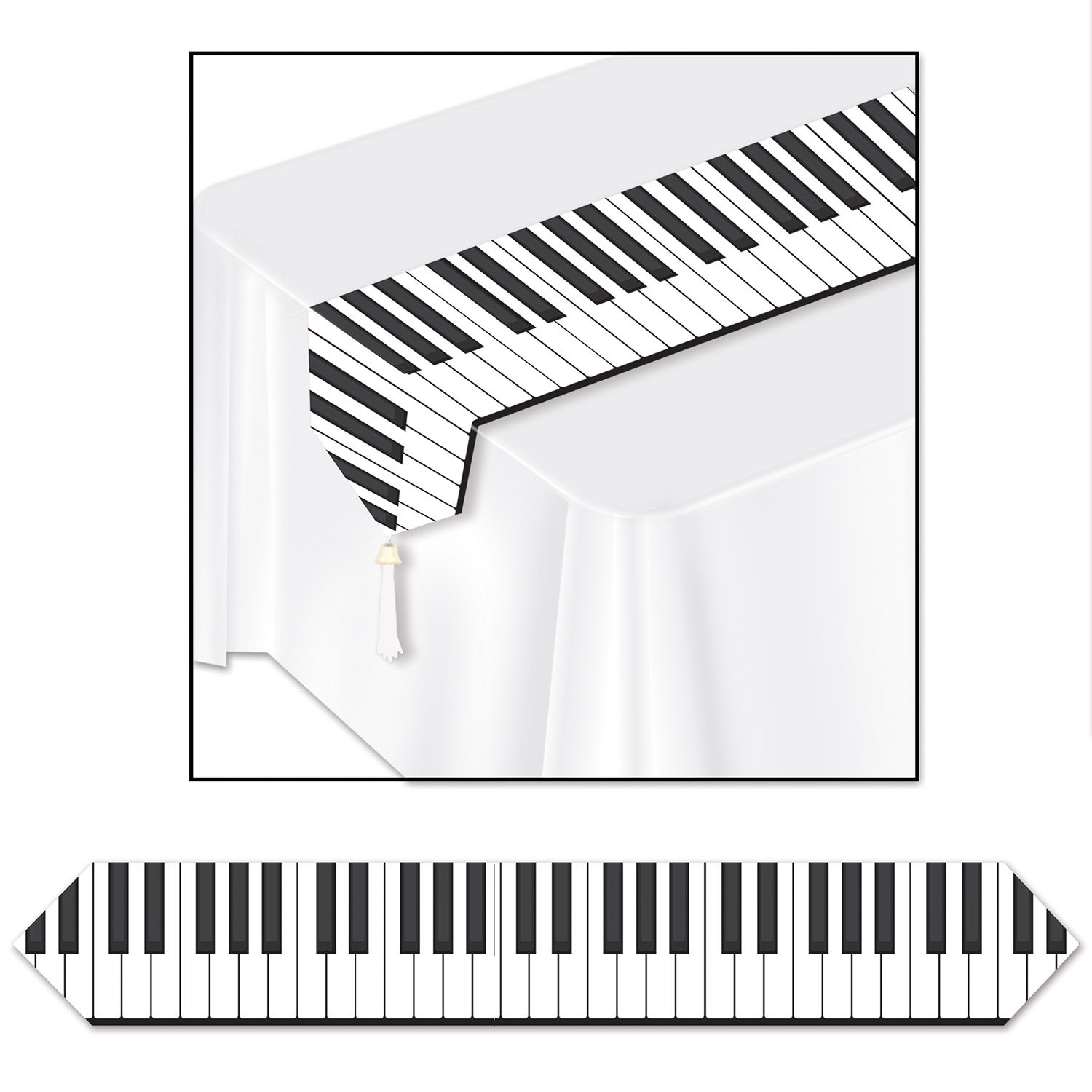 Beistle Printed Piano Keyboard Table Runner - Wayfair Canada
