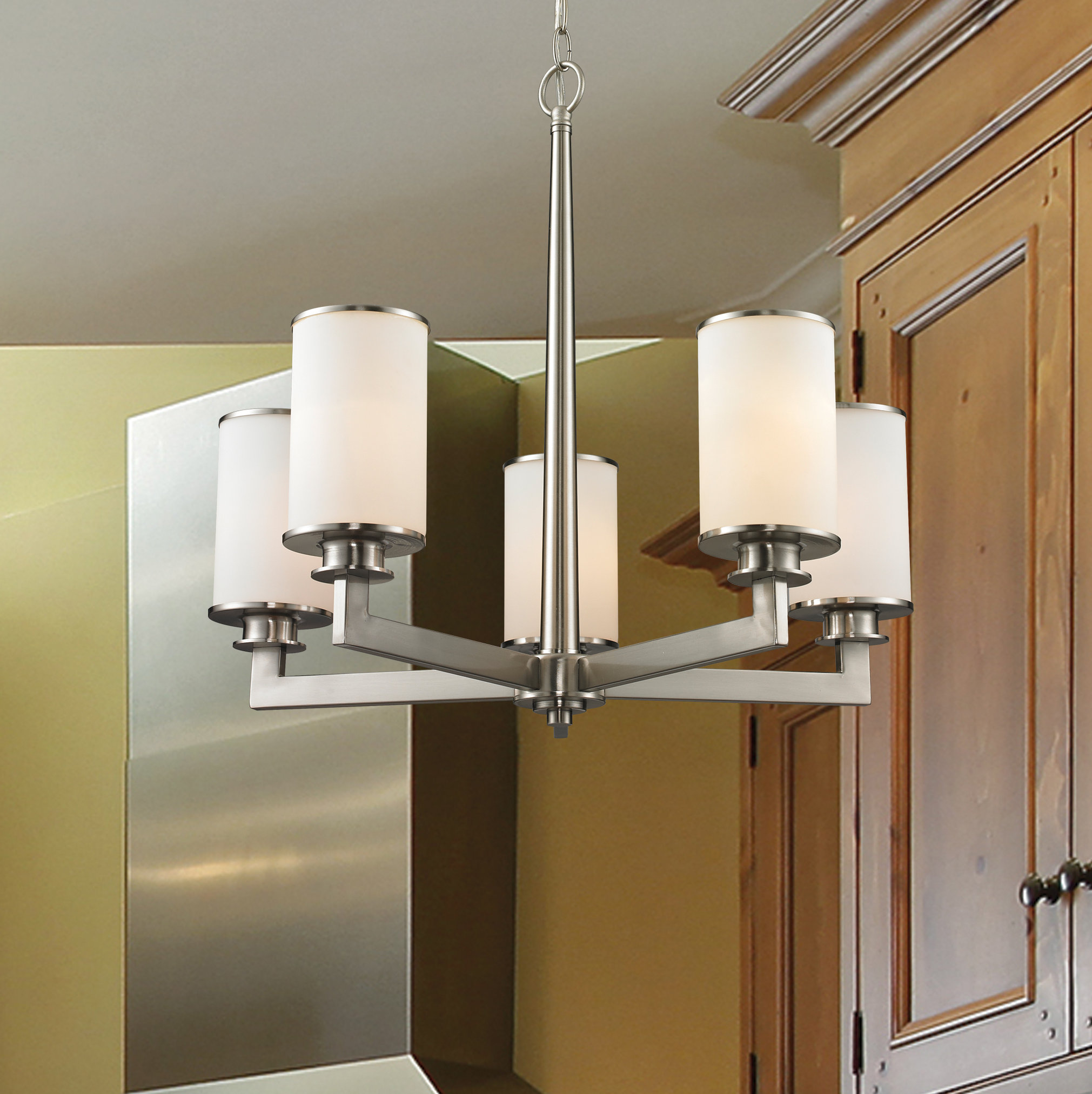 Wade Logan Attah 5 - Light Shaded Classic / Traditional Chandelier ...