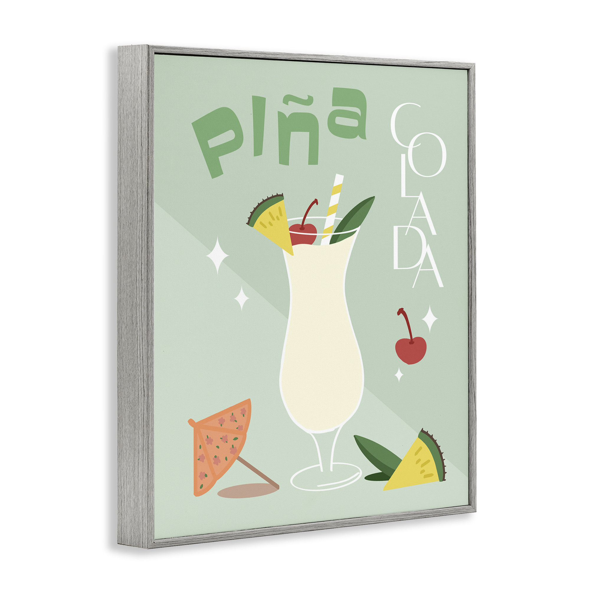 Bay Isle Home™ Pina Colada Typography Giclee Art by Anna Quach | Wayfair
