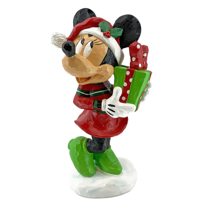 Back Yard Glory Disney Minnie Mouse with Gift Garden Statue | Wayfair