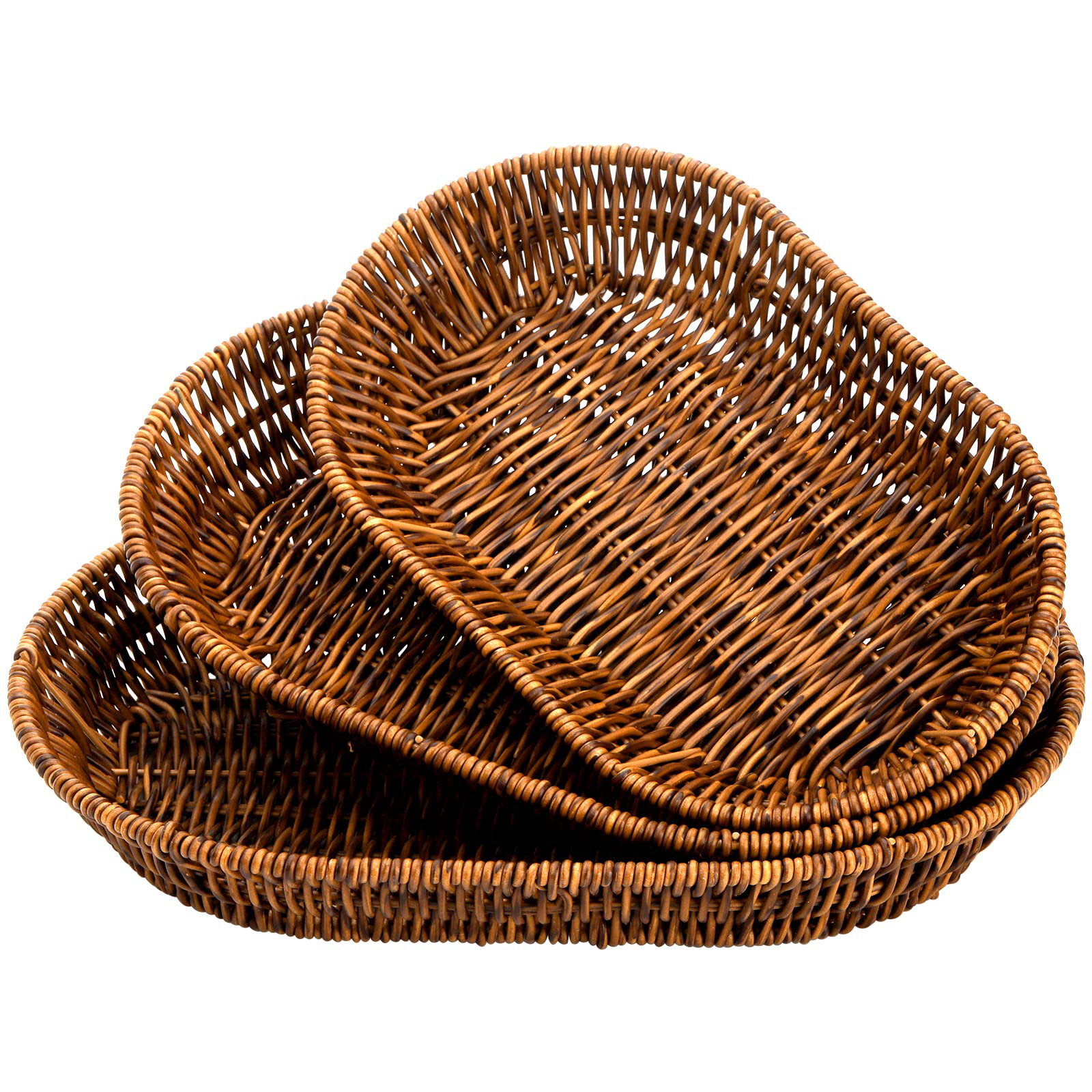 Ophelia & Co. 3-Piece Handwoven Wicker Bread Basket Set For Home ...