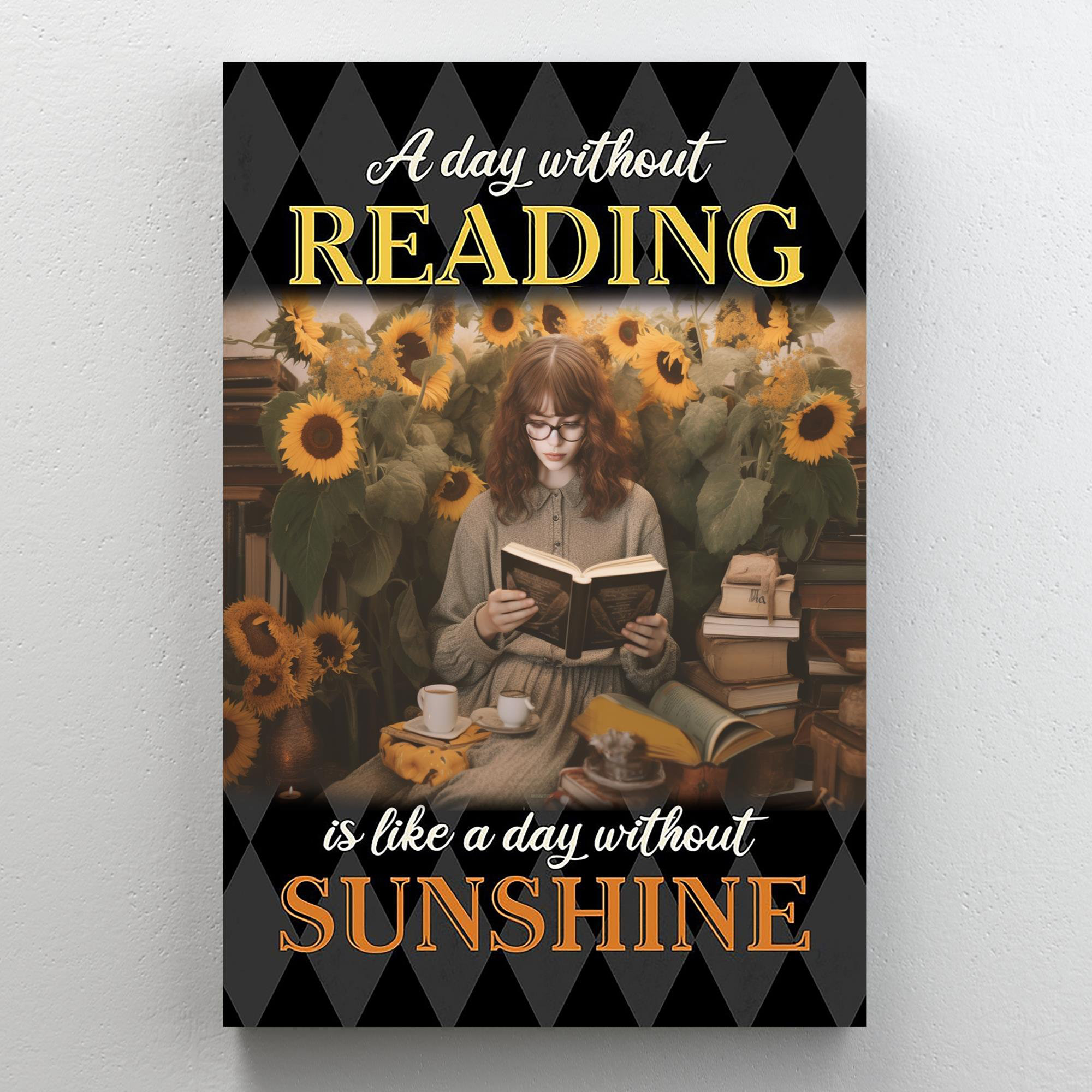 Trinx A Day Without Reading - 1 Piece Rectangle Graphic A Day Without ...