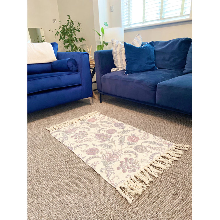 Latitude Vive Biran Cream/Blue/Pink Area Rug | Wayfair.co.uk