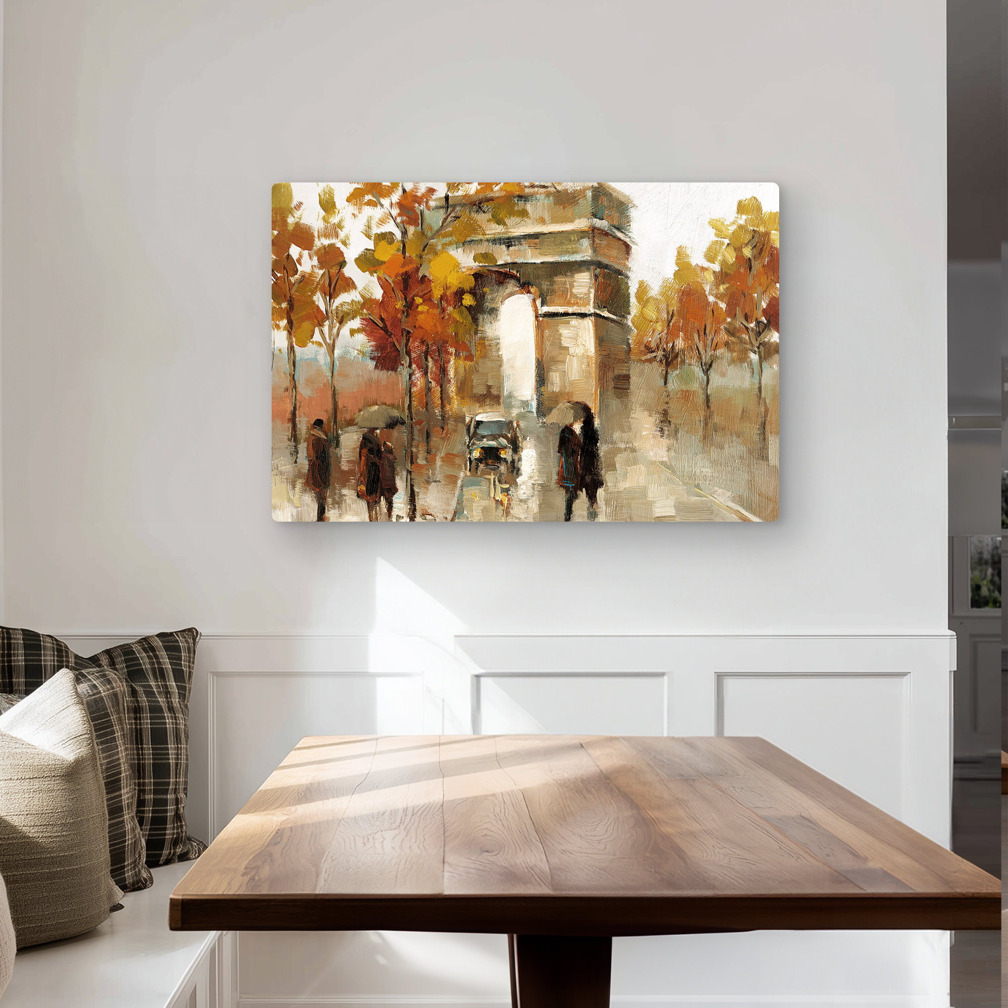 Begin Edition International Inc. Arc de triomphe in autumn - Metal ...