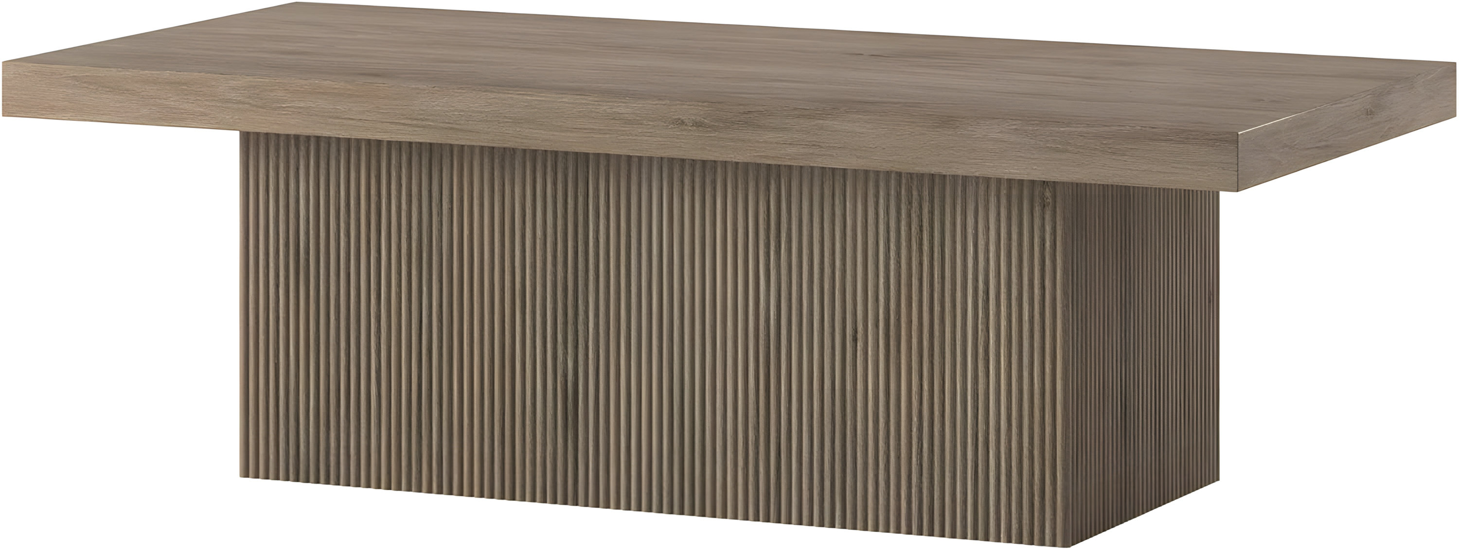 Latitude Run® 48" Weathered Gray Rectangular Coffee Table - Modern ...