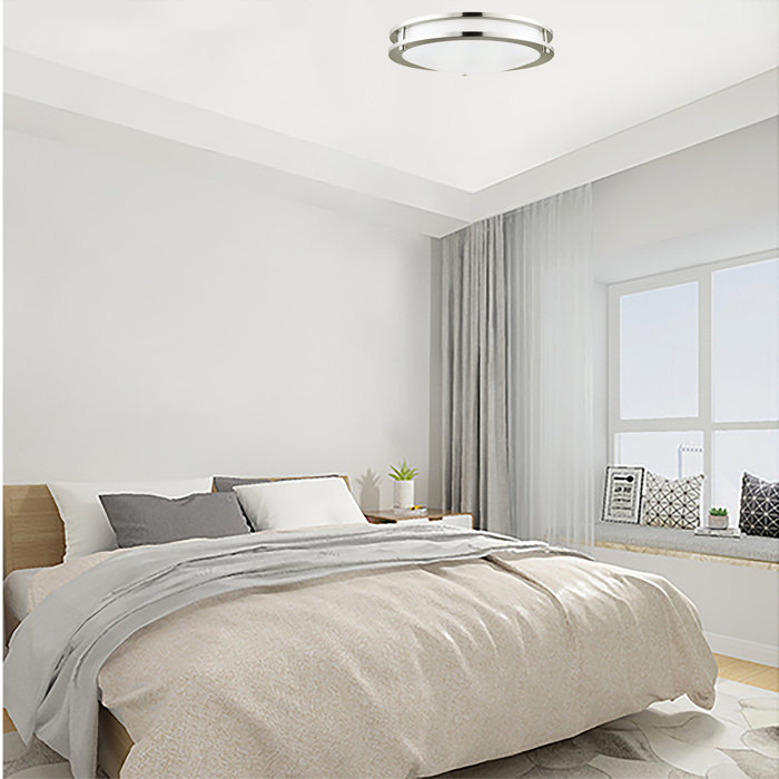 Hokku Designs Shook LED Flush Mount Selectable Color Temperature ...
