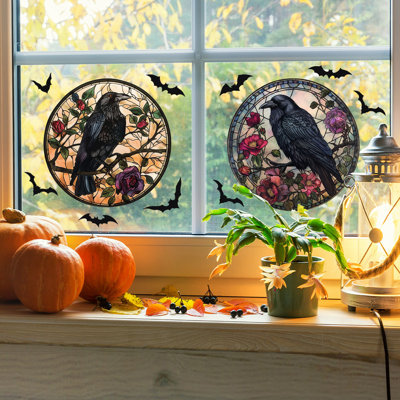 halloween window graphics